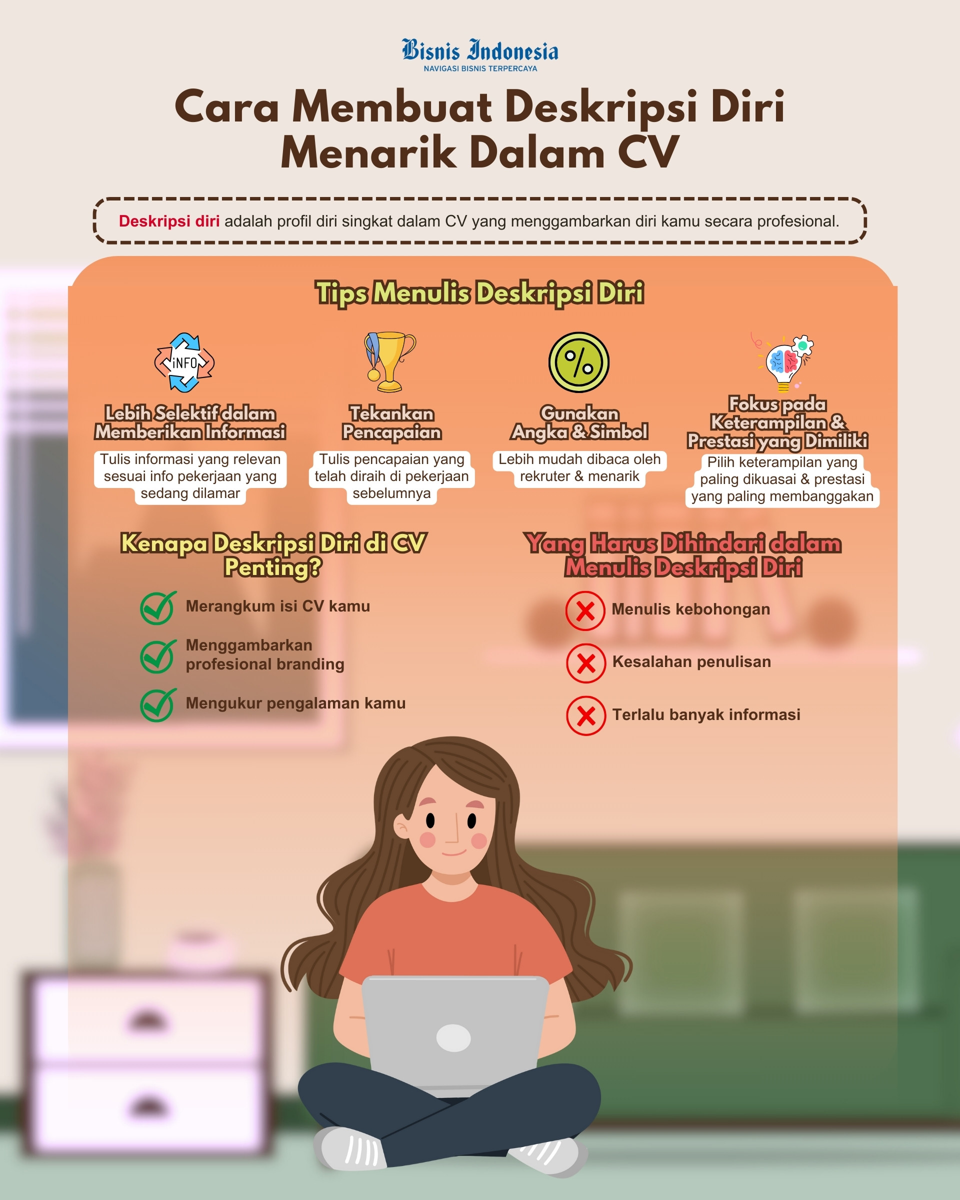 Cara Membuat Deskripsi Diri Menarik Dalam CV - BIGKarier