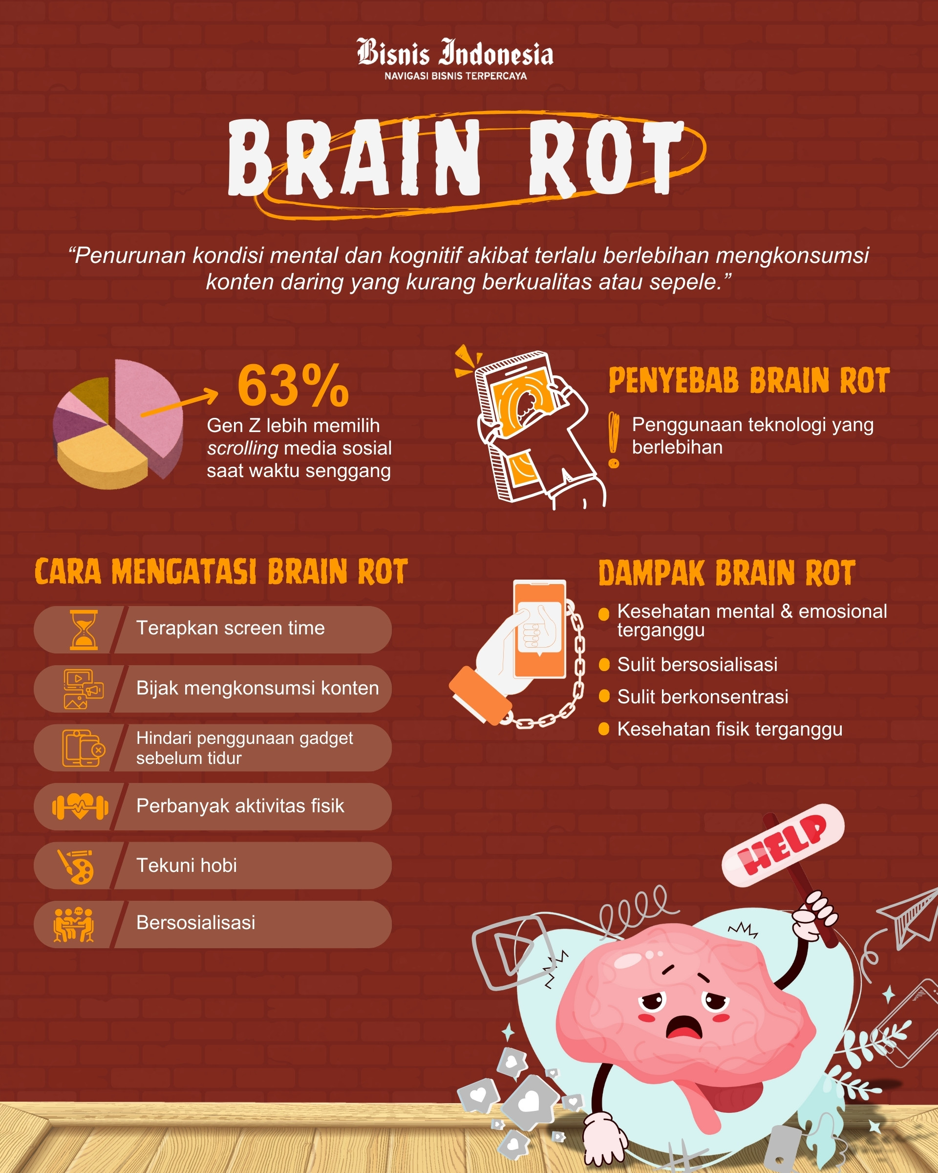 Brain Rot: Pembusukan Otak Akibat Kecanduan Konten yang Kurang ...